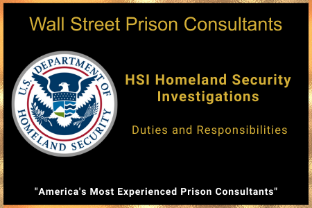 Homeland Security Investigations HSI - Wall Street Prison Consultants
